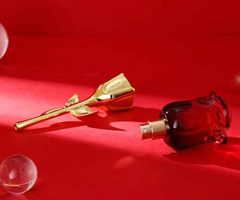 Midnight Rose Perfume Fragrance Warm Kiss Rose Shape - Etsy