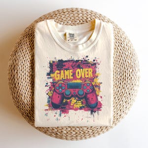 Game Over PNG, Graffiti Gaming Sublimation Design, Digital Gamer Shirt ...