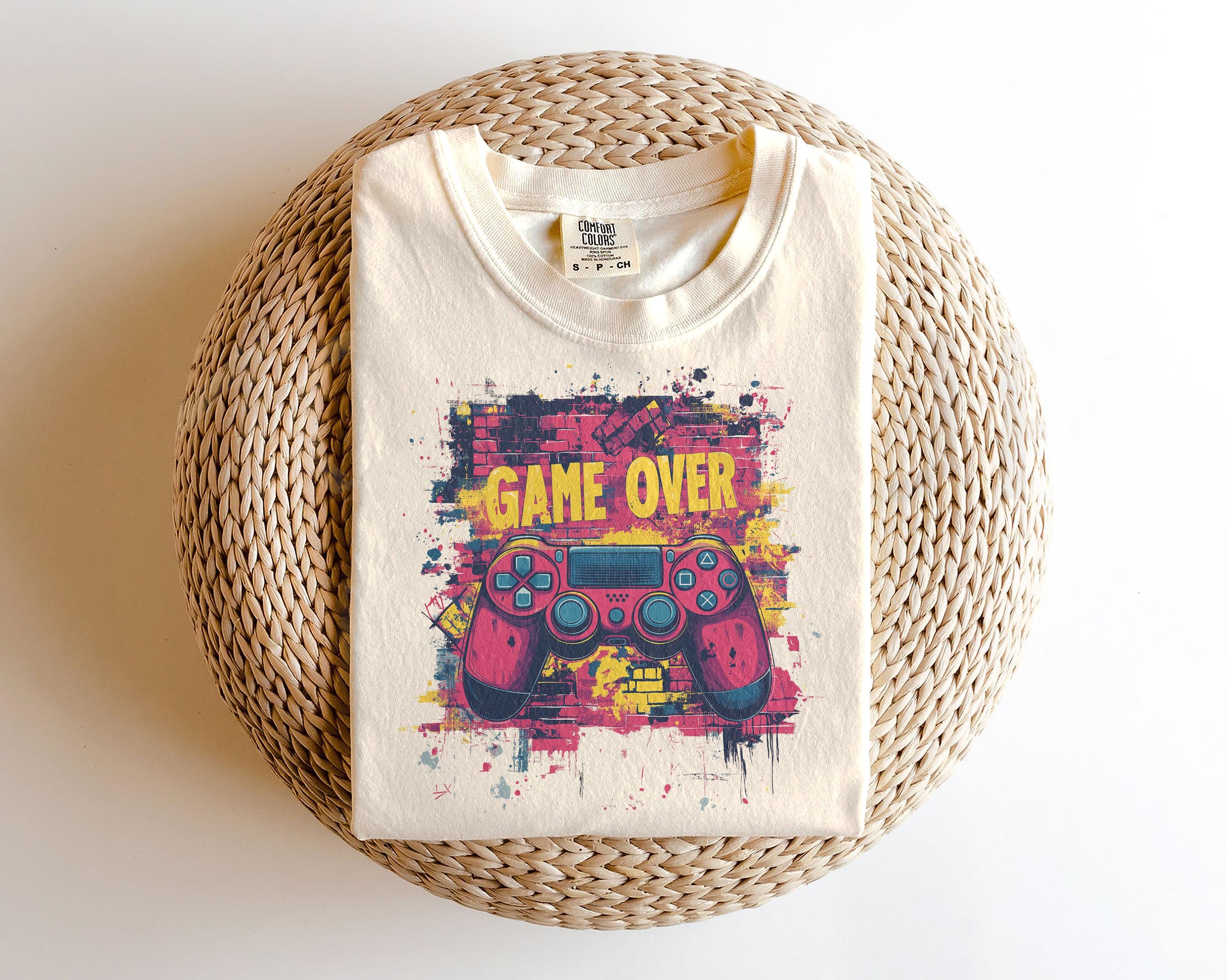 Game Over PNG, Graffiti Gaming Sublimation Design, Digital Gamer Shirt ...