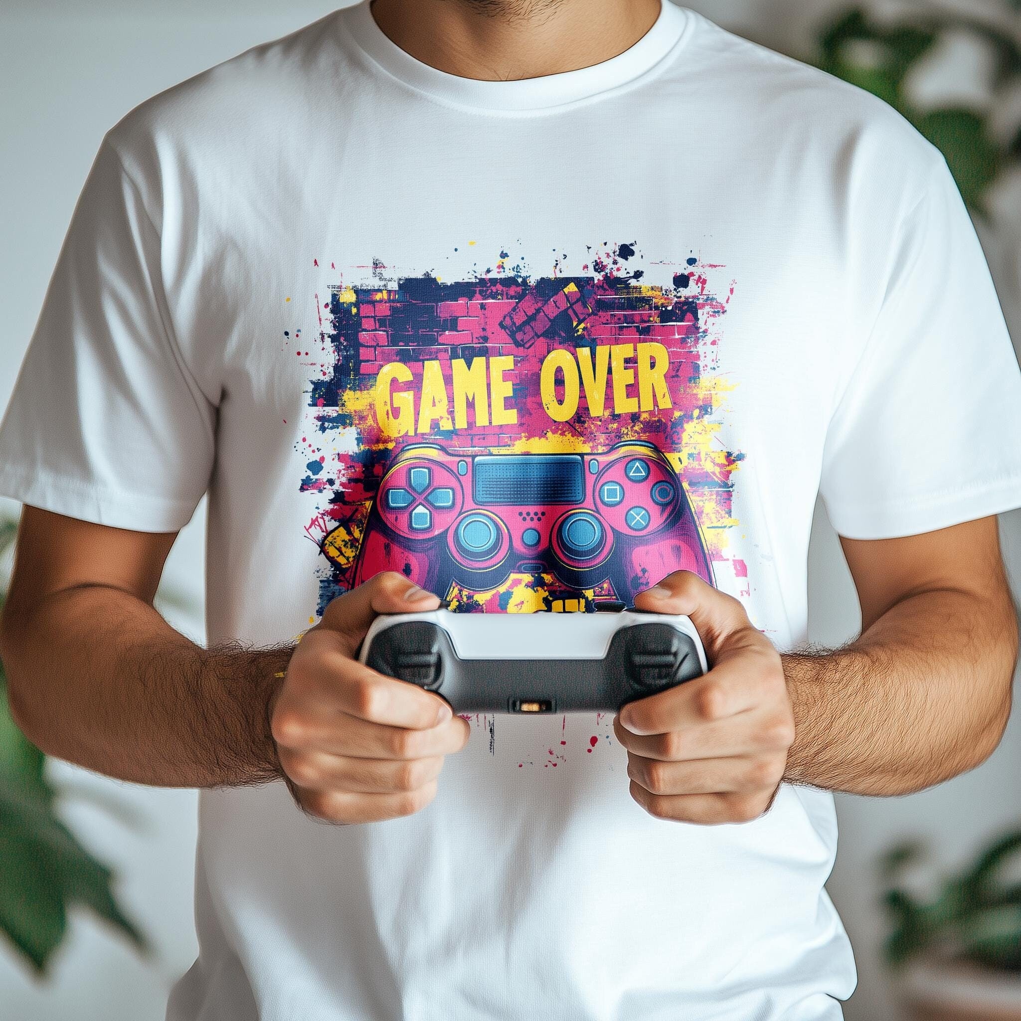 Game Over PNG, Graffiti Gaming Sublimation Design, Digital Gamer Shirt ...