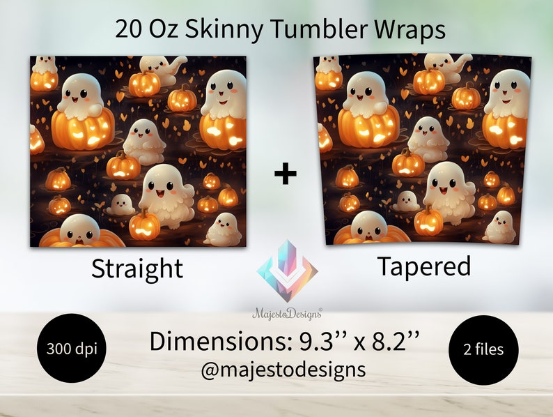 Cute Halloween Tumbler Wrap Sublimation 20oz Skinny Tumbler - Etsy