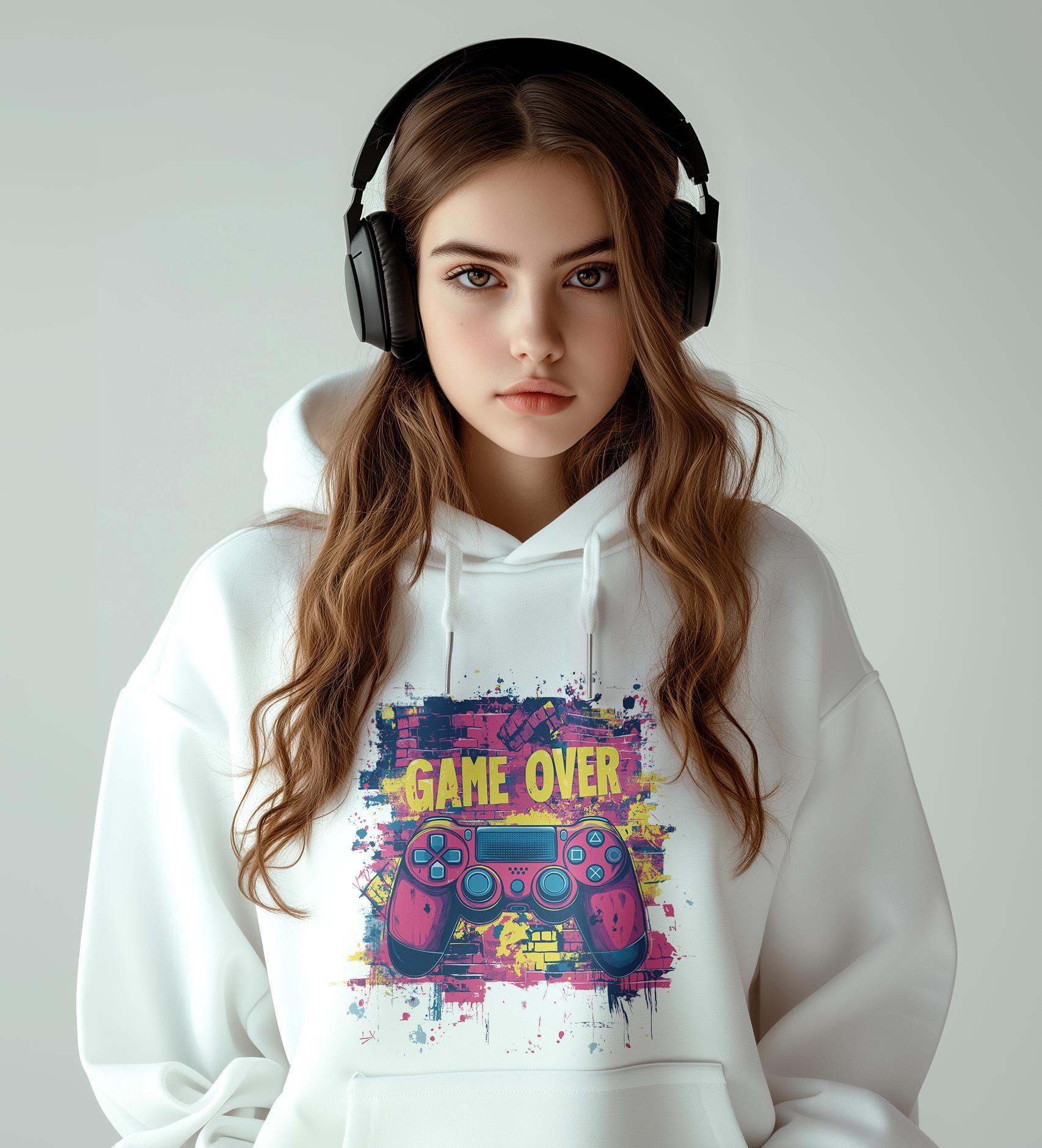 Game Over PNG, Graffiti Gaming Sublimation Design, Digital Gamer Shirt ...