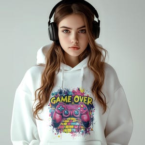 Game Over Graffiti Gaming PNG, Video Game Sublimation Design, Gamer ...