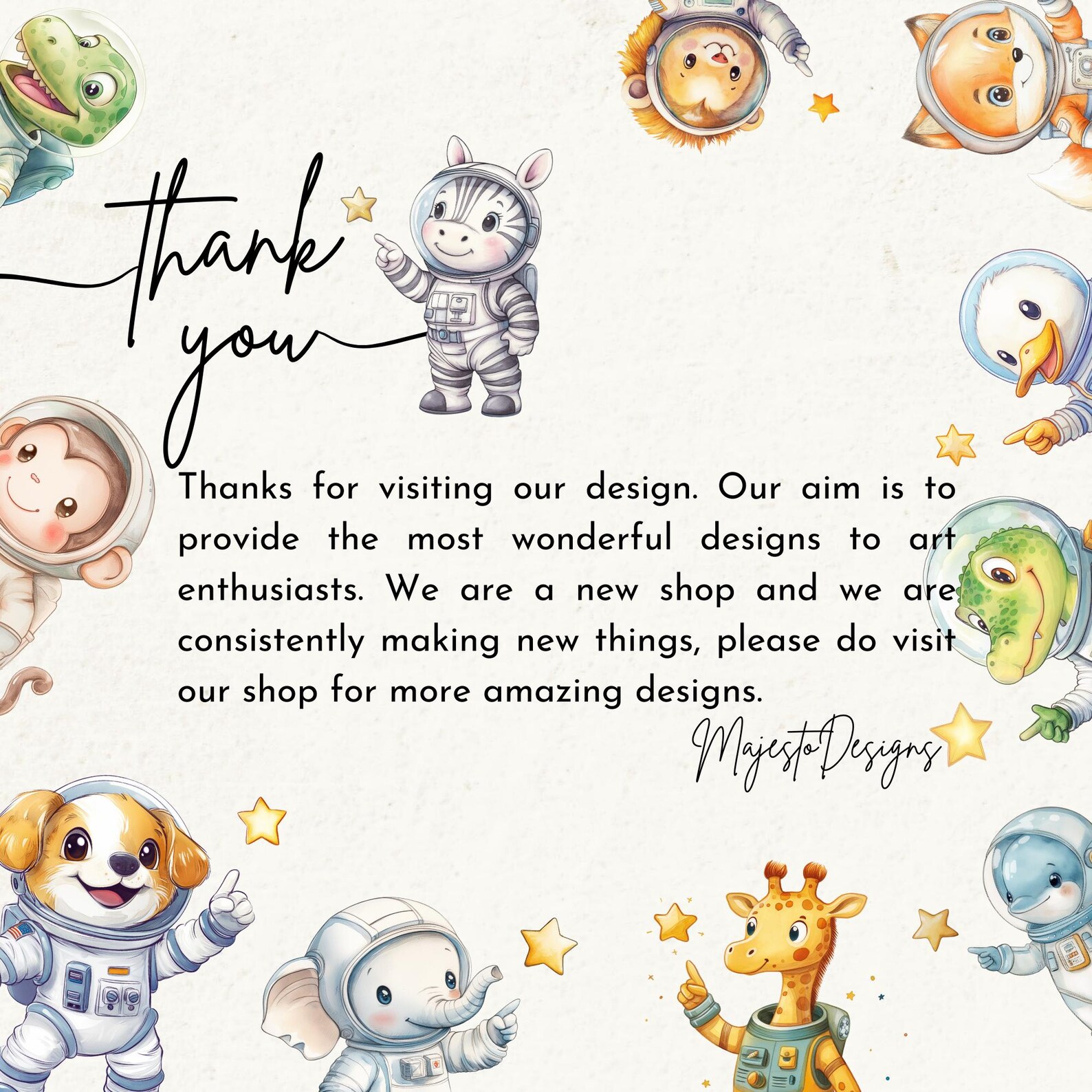 Cute Space Animals Clipart, Astronaut Animals PNG Bundle, Nursery Wall ...