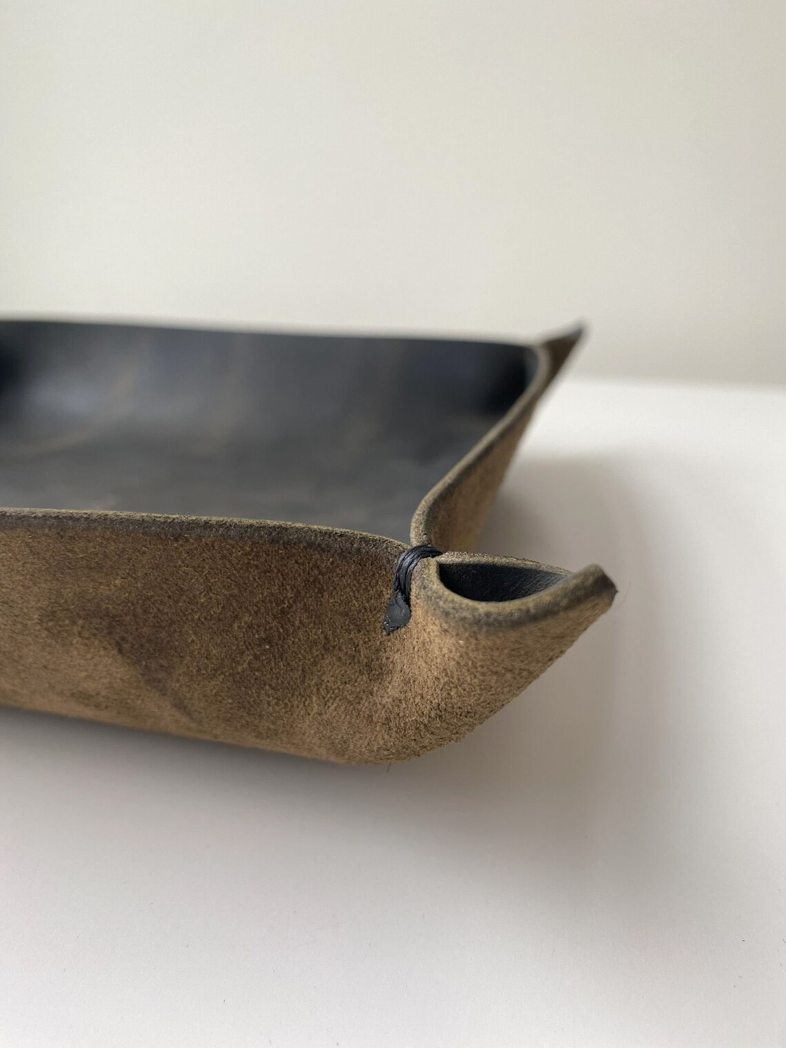 Crazy Horse Leather Tray | Valet Catchall Tray | Desk Storage Home ...