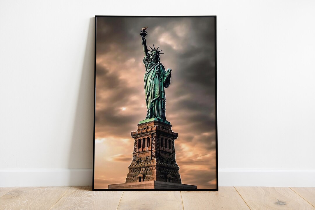 Poster Statue of Liberty Poster Aesthetic Wall Art Instant - Etsy
