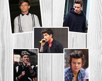 3pcs Personalized One Direction Stickers Zayn Louis Harry Niall ...