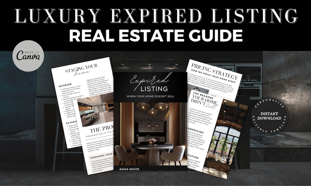 Real Estate Expired Listing Guide | Home Sellers Guide | Real Estate Marketing | Expired Packet ...
