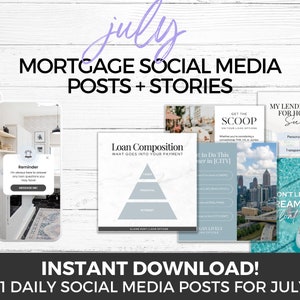 31 July Mortgage Social Media Posts, Lender Social Media Content ...
