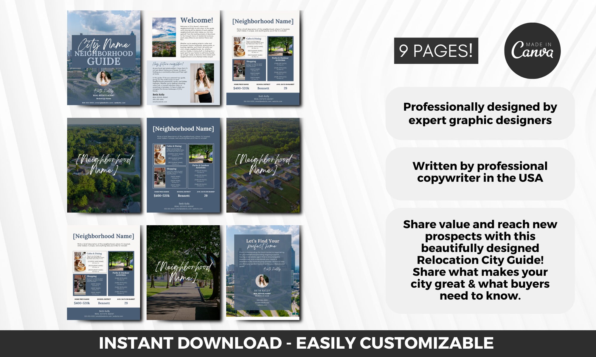 Neighborhood Guide, Real Estate Local Guide Template, Welcome Guide ...