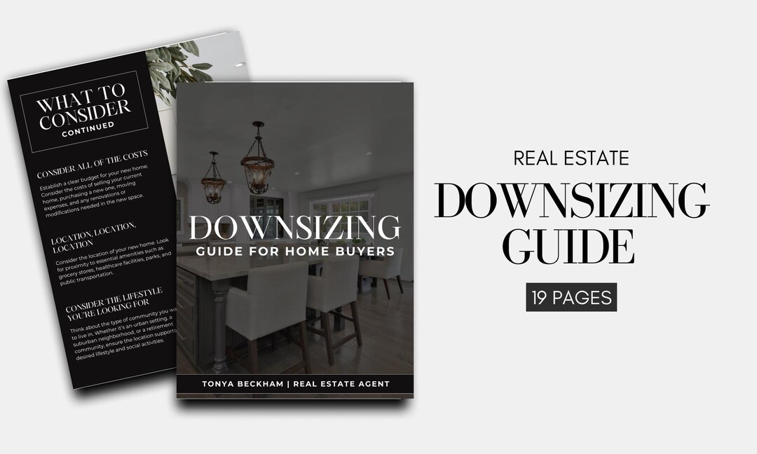 Real Estate Downsizing Guide: Lead Magnet Canva Template (digital ...