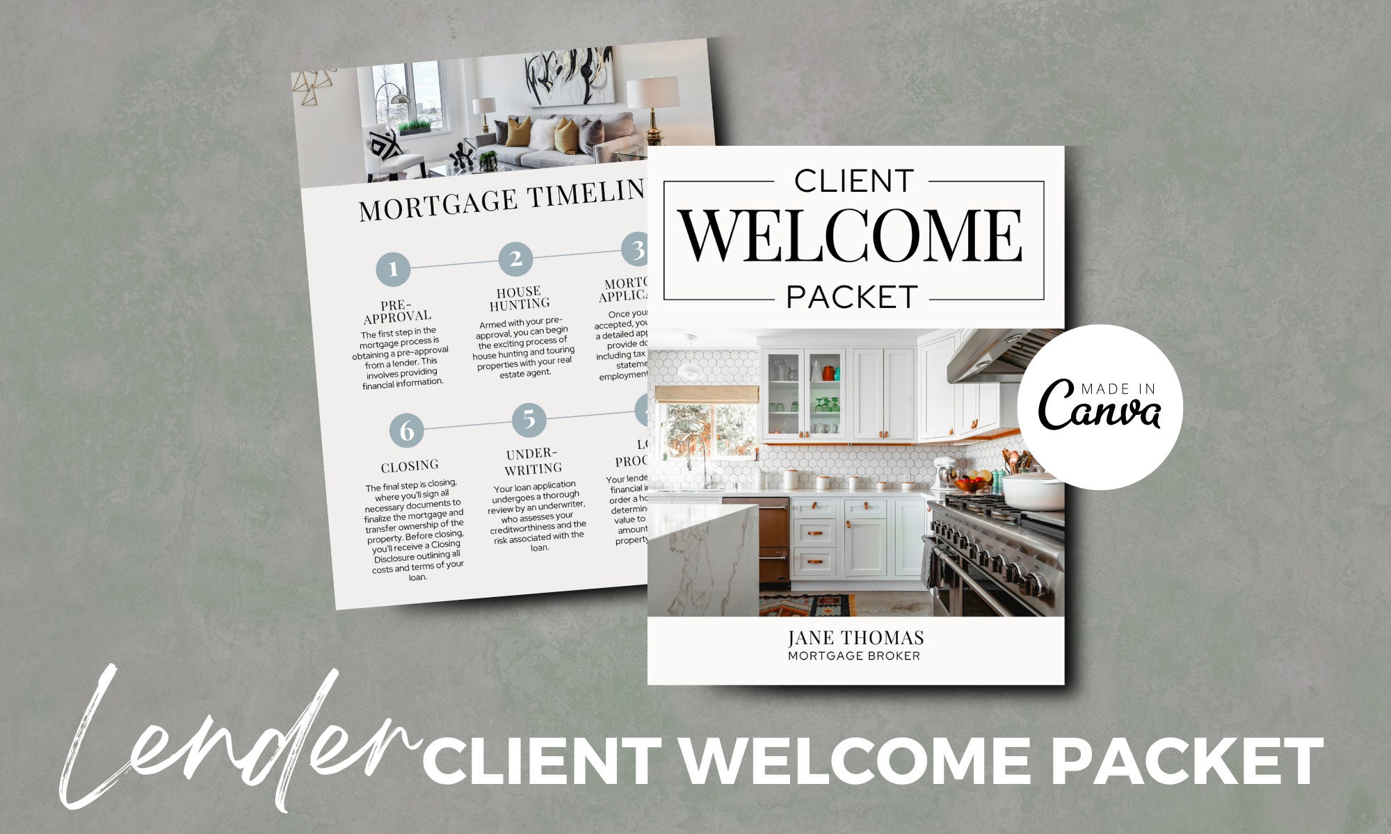 Loan Officer Client Welcome Packet | Loan Application Checklist ...