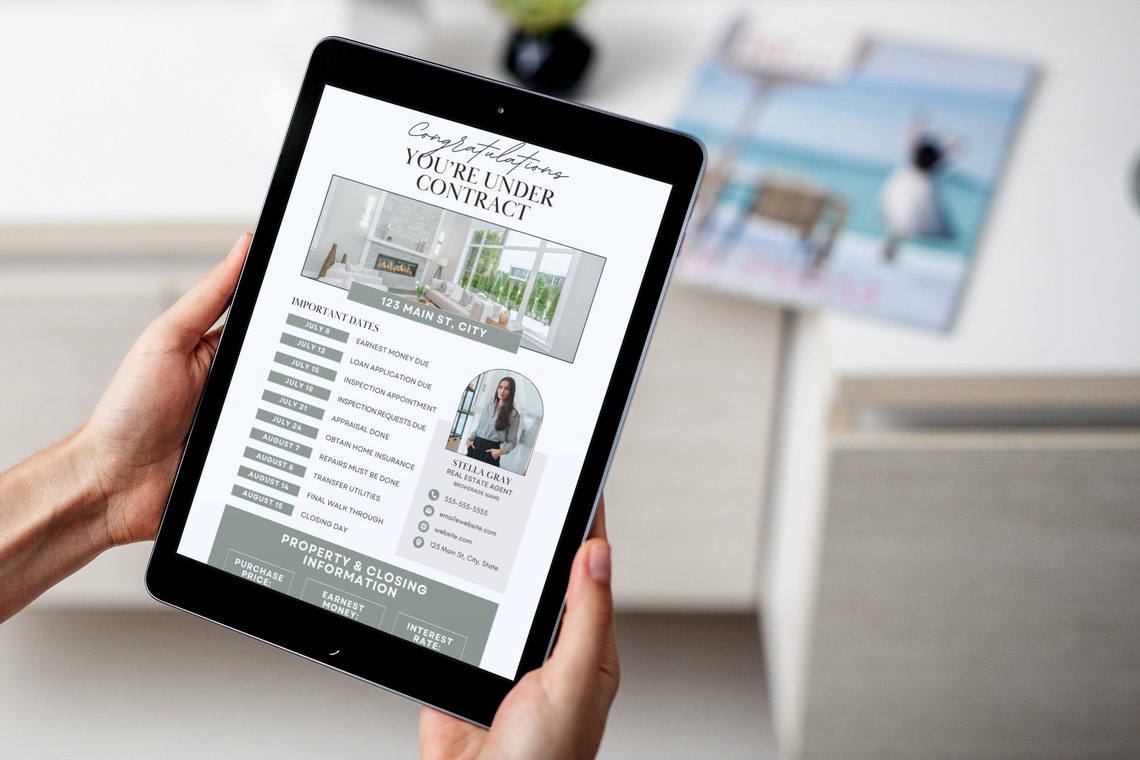 You're Under Contract Email for Real Estate Email Campaign, Home Buyer ...