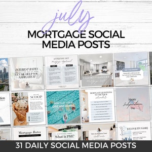 31 July Mortgage Social Media Posts, Lender Social Media Content ...