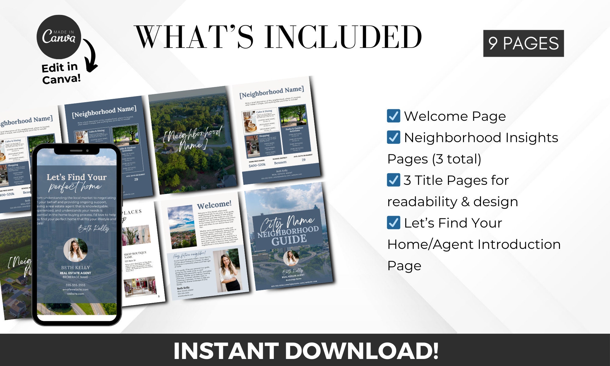 Neighborhood Guide, Real Estate Local Guide Template, Welcome Guide ...