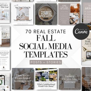 Fall Real Estate Social Media Posts, Fall Real Estate Templates ...