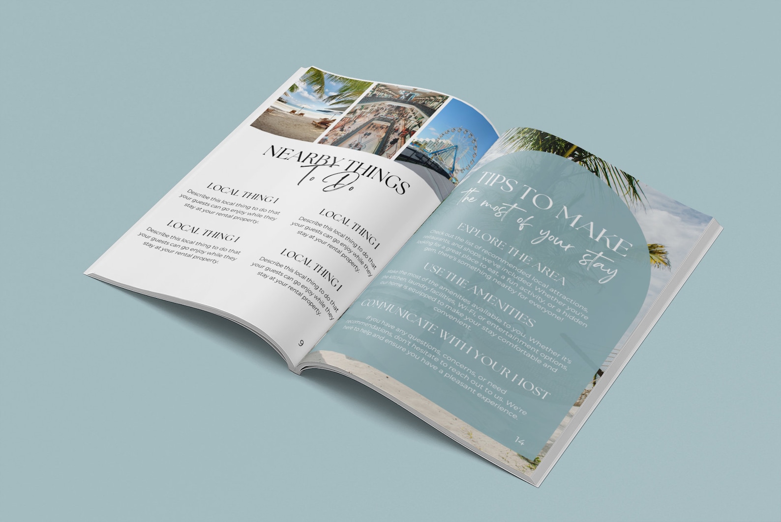 Ultimate Airbnb/vrbo Guest Welcome Guide | Beach Welcome Guestbook ...