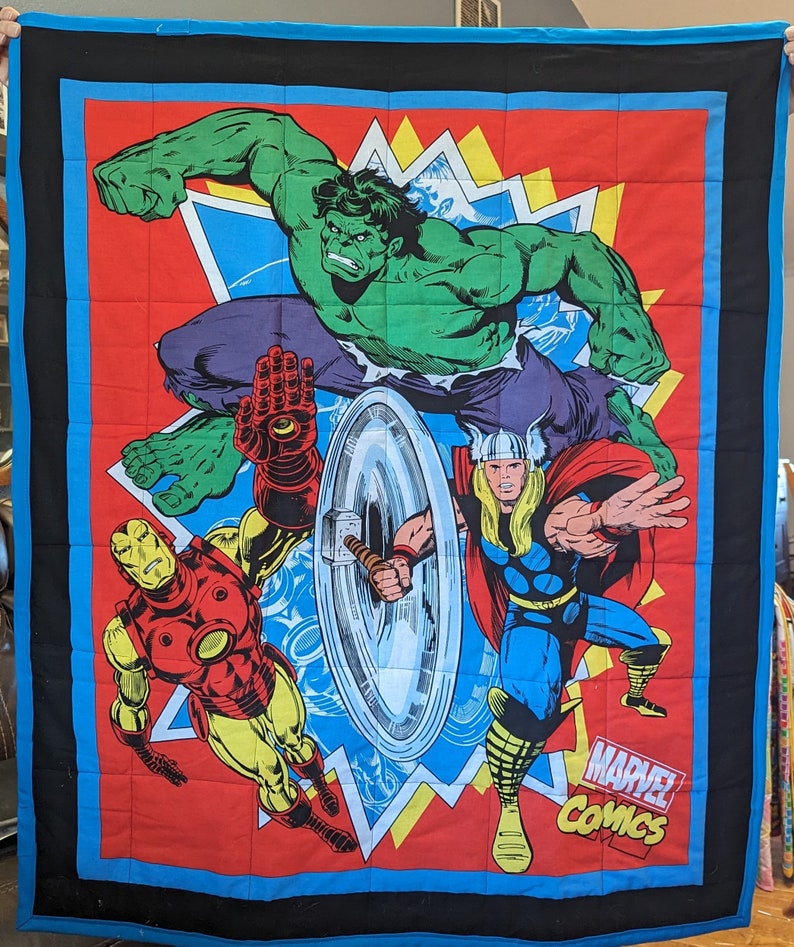 Quilt-hulk/ironman/thor - Etsy