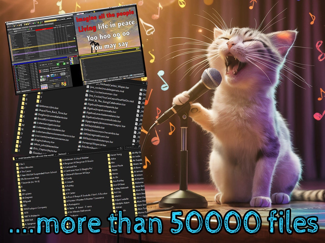 More Than 50000 .midi .kar Files for Karaoke and Backing Tracks for ...