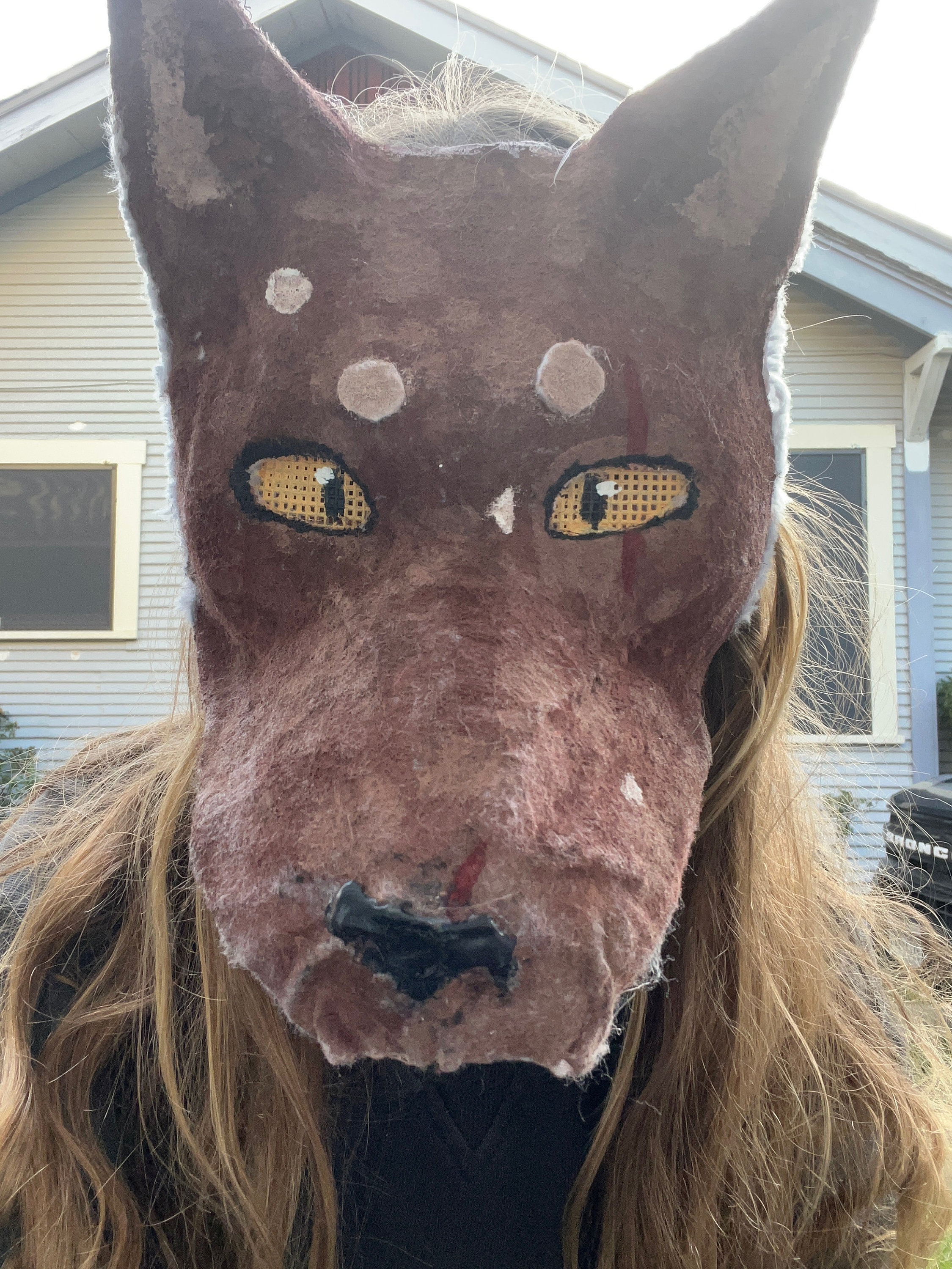 Therian Felted Cat and Wolf Masks - Etsy