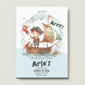 Arr! Pirate Birthday Invitation - Etsy
