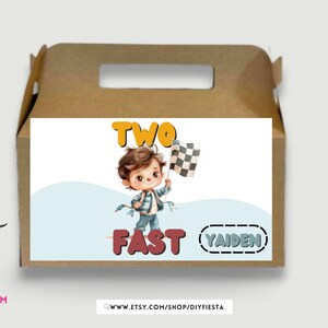 Pit Stop Party Pack – Two Fast Birthday Party Bundle - Custom Printable ...