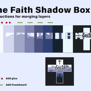 3D Faith Shadow Box SVG: Christian Cardstock Cut File (digital Download ...