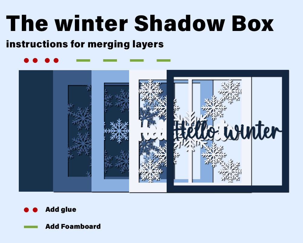 3D Winter Snowflake Shadow Box SVG Bundle (digital Download) - Etsy