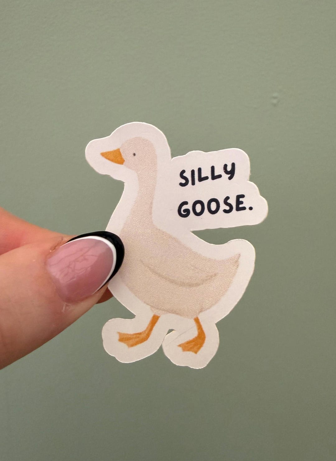 Silly Goose Vinyl Sticker, Laptop Decal, Journal Scrapbook - Etsy