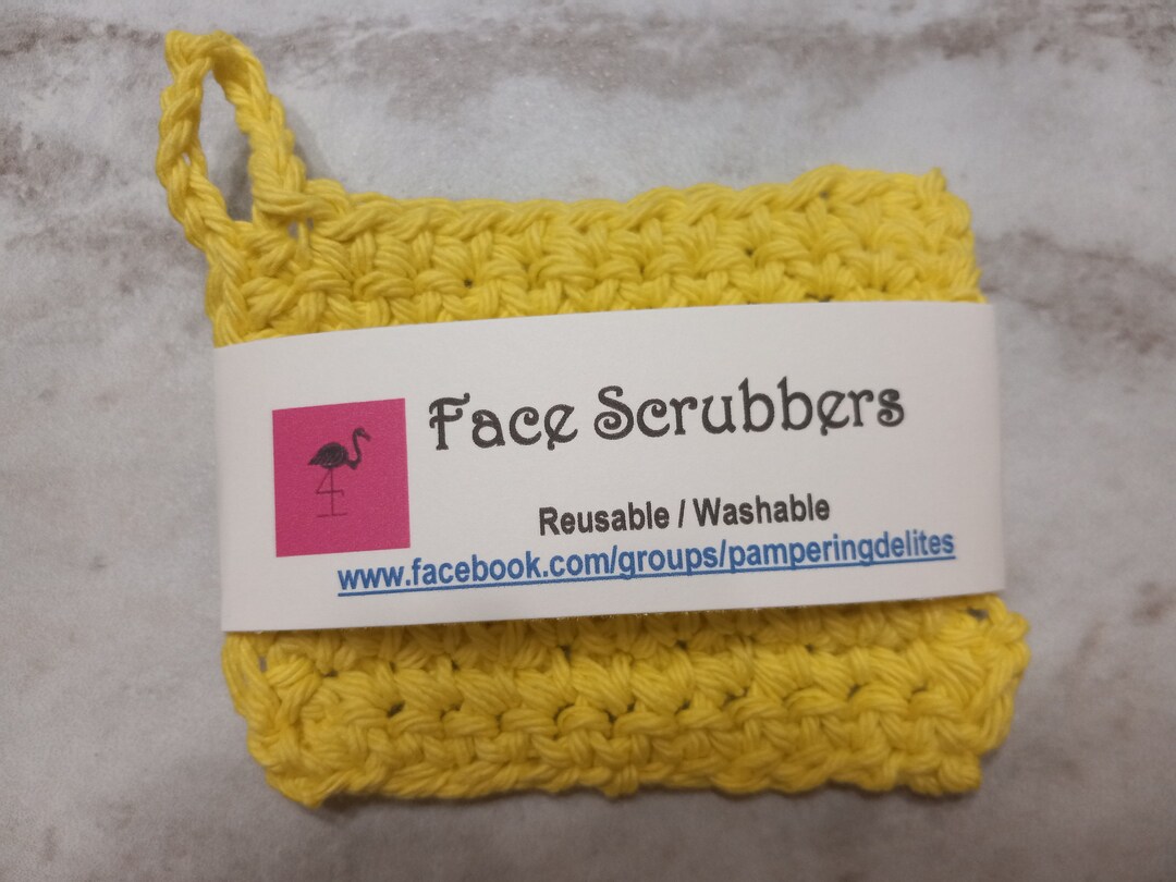 Face Scrubbies Reusable and Washable Available in Purple Green & Yellow ...