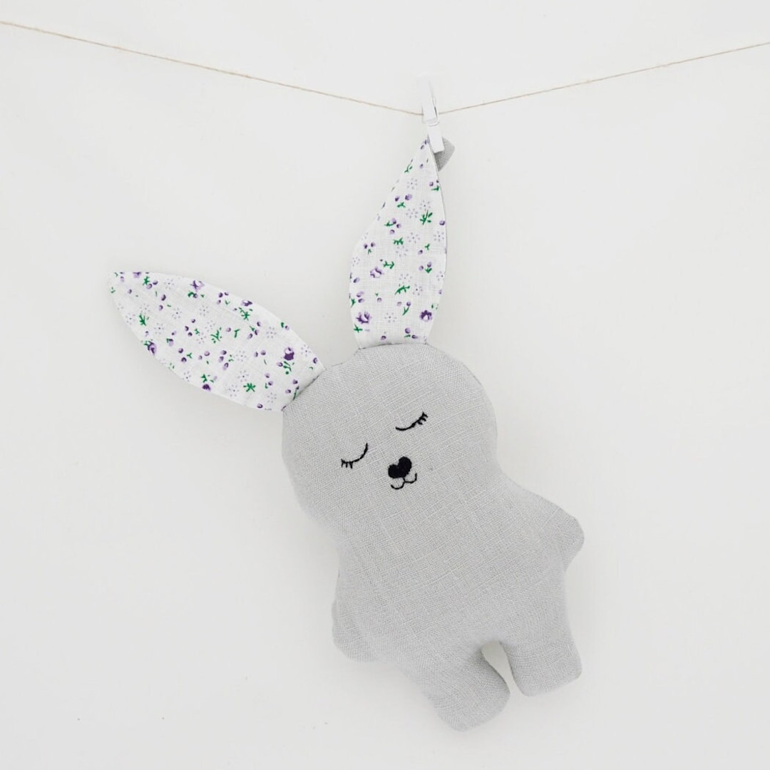 Linen Bunny Doll - Handmade Linen Toy - Gift for Newborn - Newborn ...