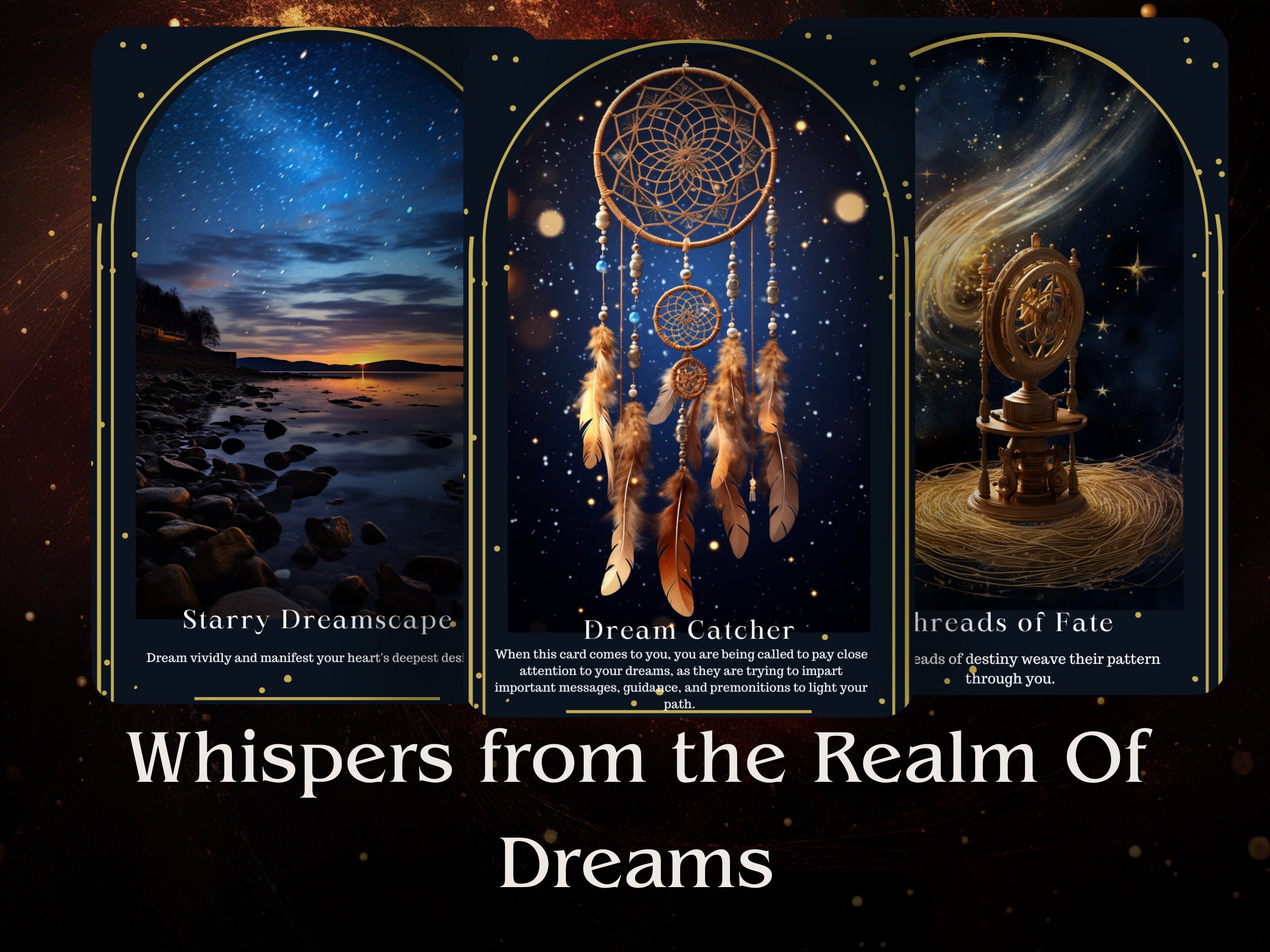 Whispers From the Realm of Dreams Oracle Deck 44 Black African American Oracle Cards Fantasy ...