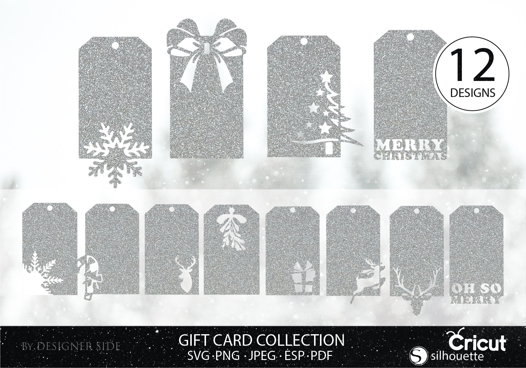 Christmas Gift Tags Svg Bundle for Cricut Christmas Gift Tag Svg Cut ...