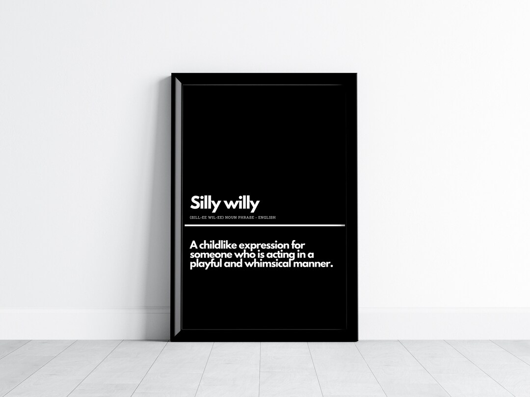 Silly Pants Definition, Digital Download, Printable Wall Art, Home ...