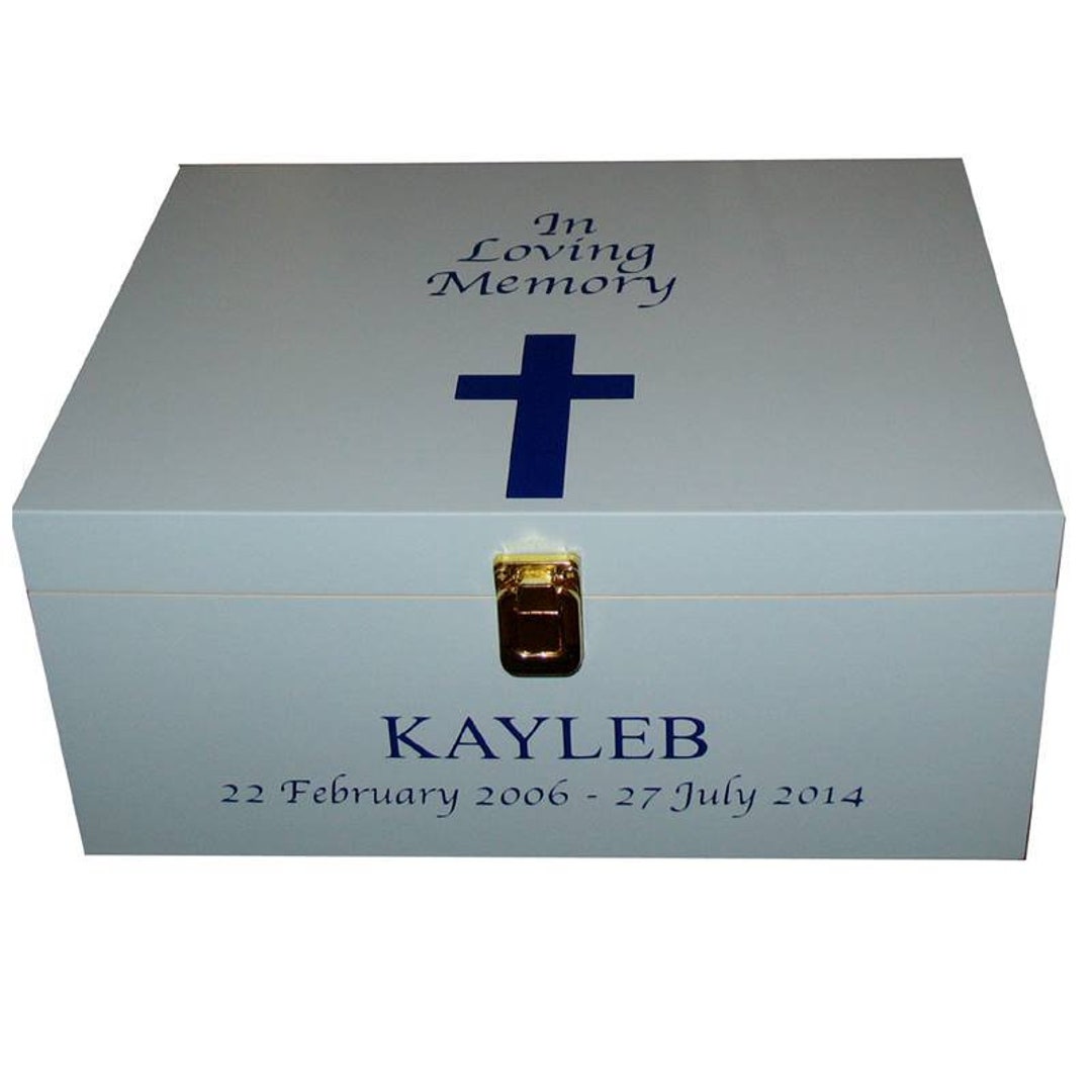 In Loving Memory Cross Decorated Memory/keepsake Box - Etsy