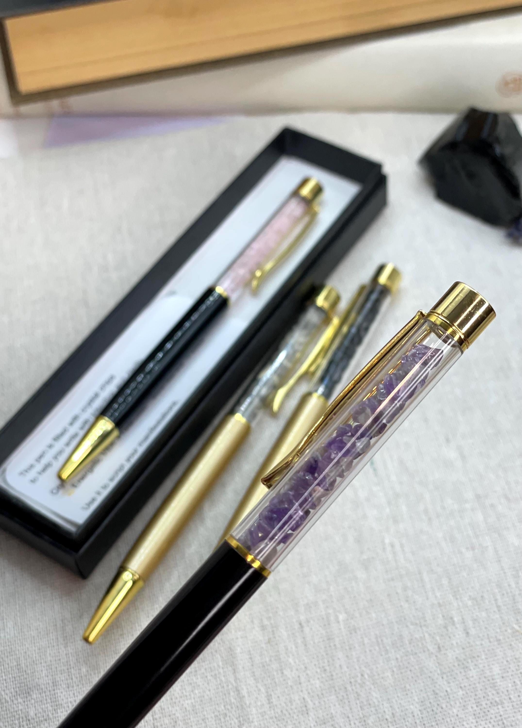 Crystal Chips Manifestation Pens, Ritual Writing Tool for Journaling ...