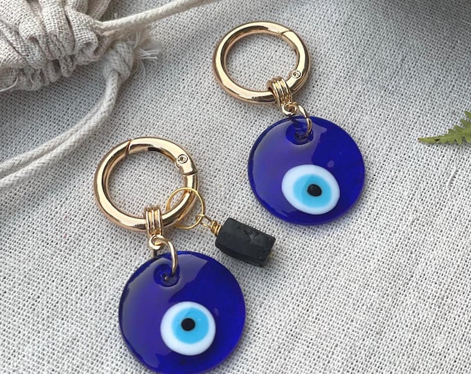 Evil Eye Keychain, Lucky Evil Eye Keychain, Evil Eye Key Ring - Bag ...