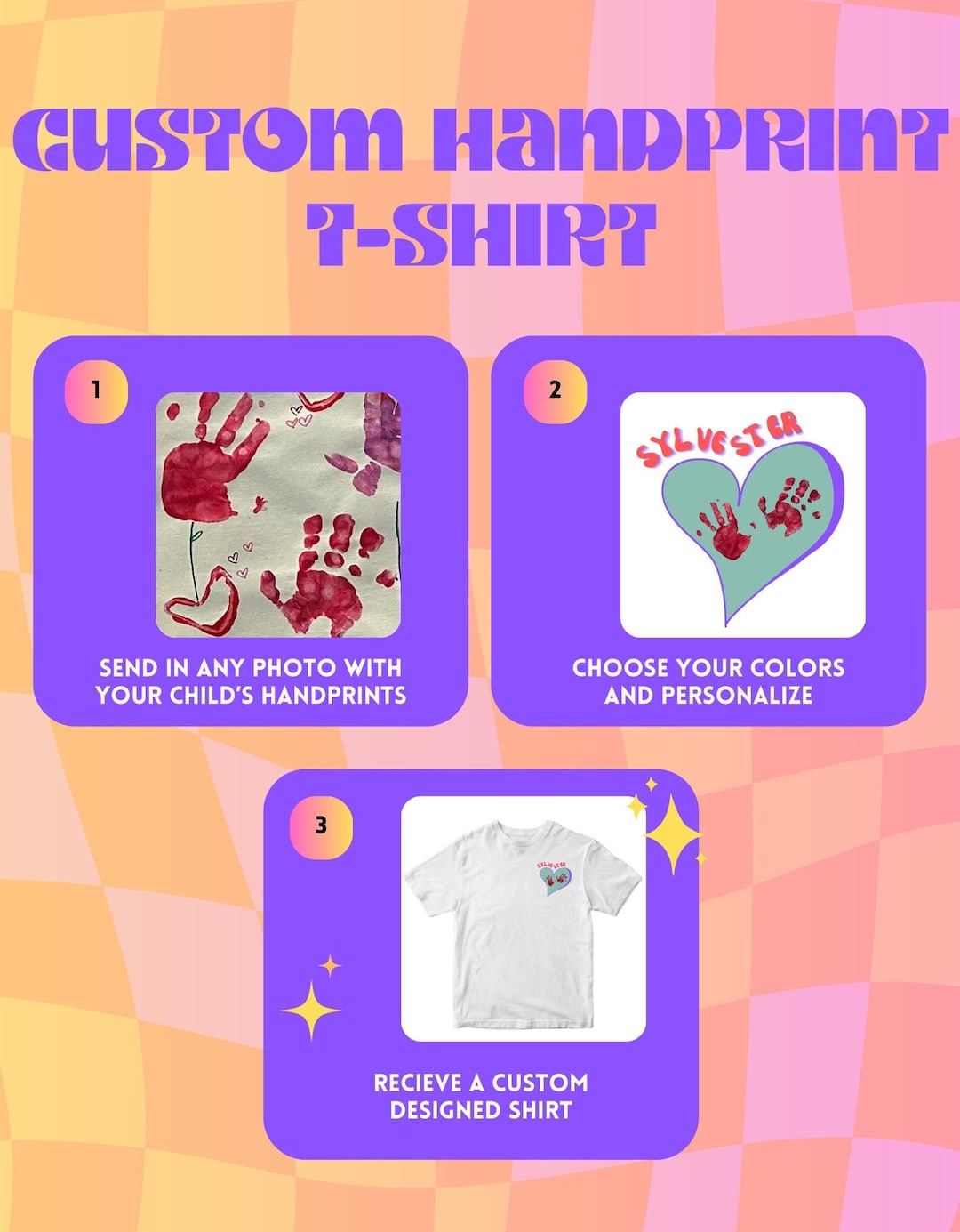 Custom Handprint T-shirt - Etsy