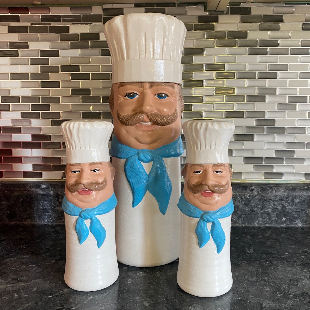 Vintage Kitchen Storage Containers for Food Preservation Set of Hand ...