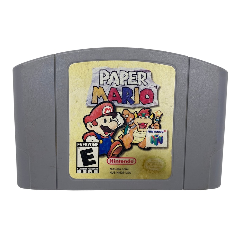 Paper Mario for N64 Game Cartridge - Etsy
