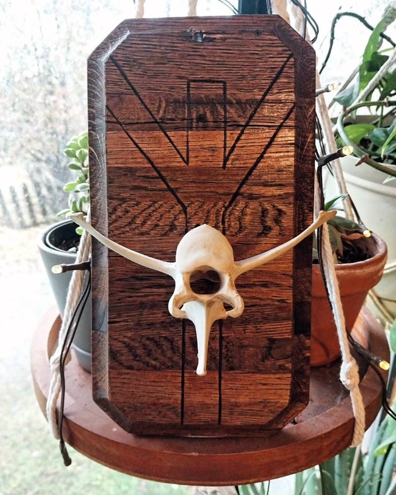 Norse Home Protection Rune Deer Vertebrae Wall Hanger - Etsy
