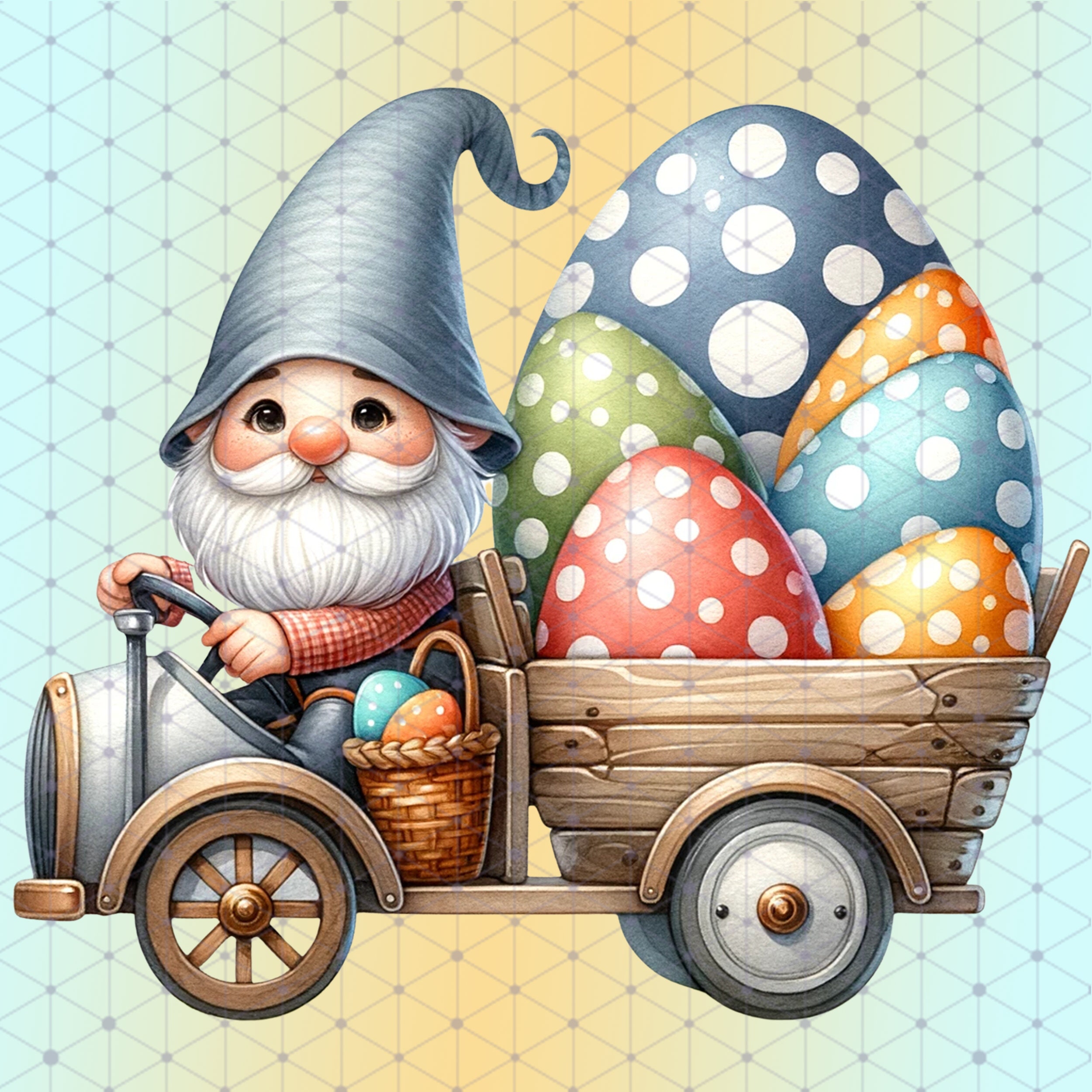 49 Whimsical Easter and Spring Gnome Clipart, 16 PNG Easter Gnomes ...