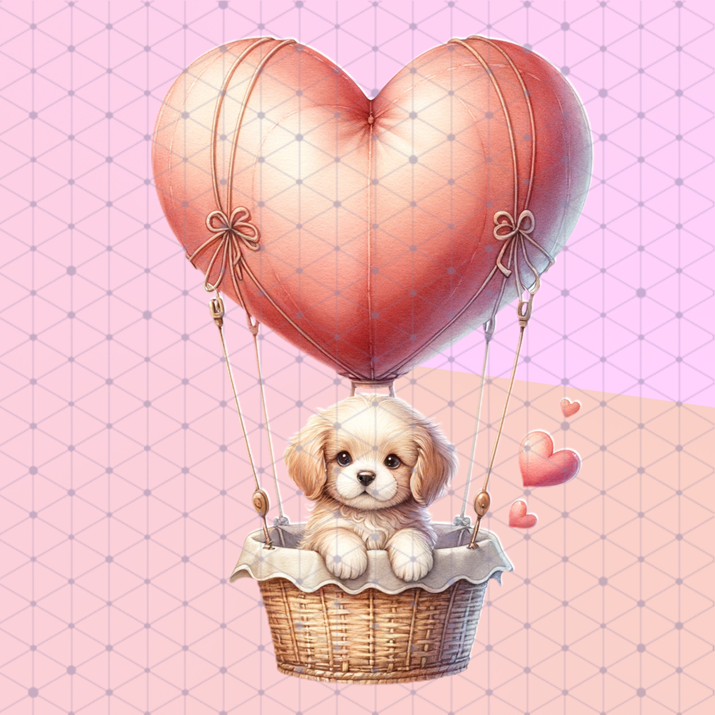 32 Valentine's Day Puppy Love Watercolor Clipart Collection, Valentine ...
