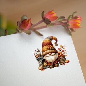 Fall Gnome Clipart Bundle: Watercolor Autumn Gnomes (PNG) - Etsy