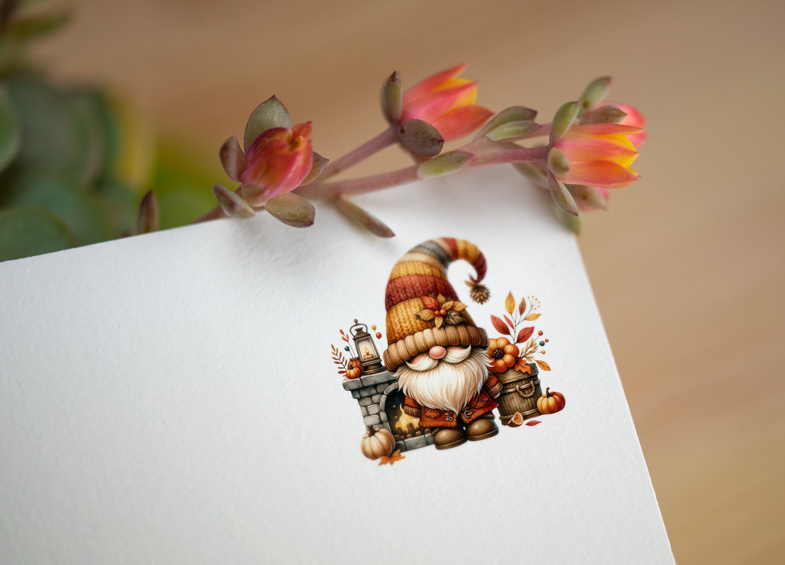 Fall Gnome Clipart Bundle: Watercolor Autumn Gnomes (PNG) - Etsy