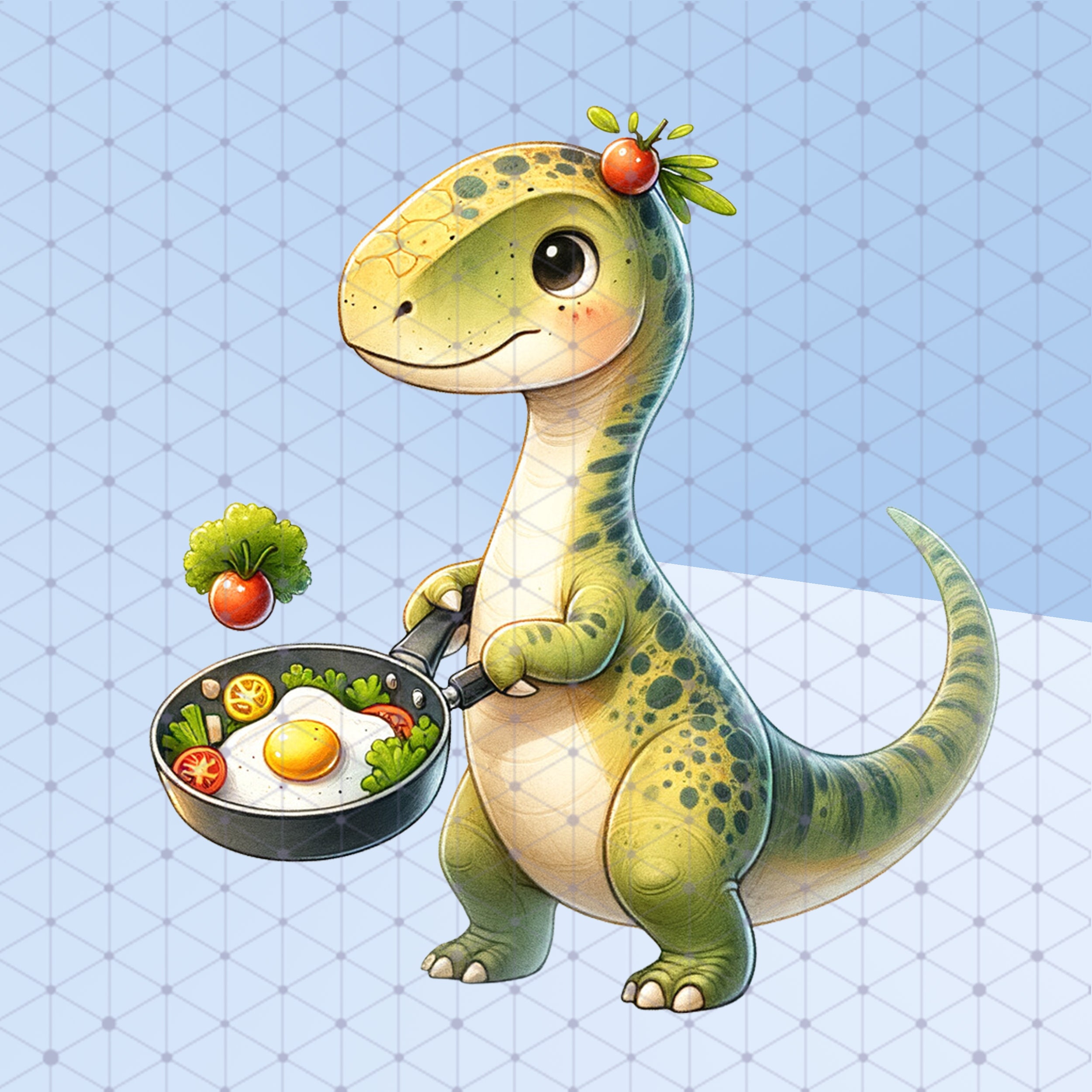 62 Chef Dinosaur Themed Watercolor Clipart, Birthday Party Graphic ...