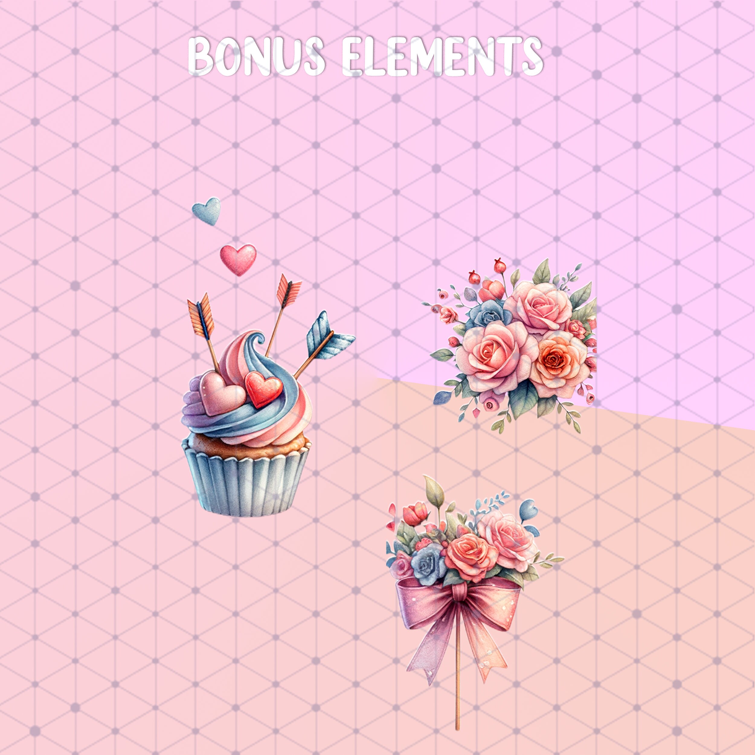 Watercolor Valentines Gnomes Clipart, 16 PNG Love Gnomes Clipart ...