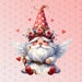 Watercolor Valentines Cupid Gnomes Clipart 40 PNG Festive Gnomes ...
