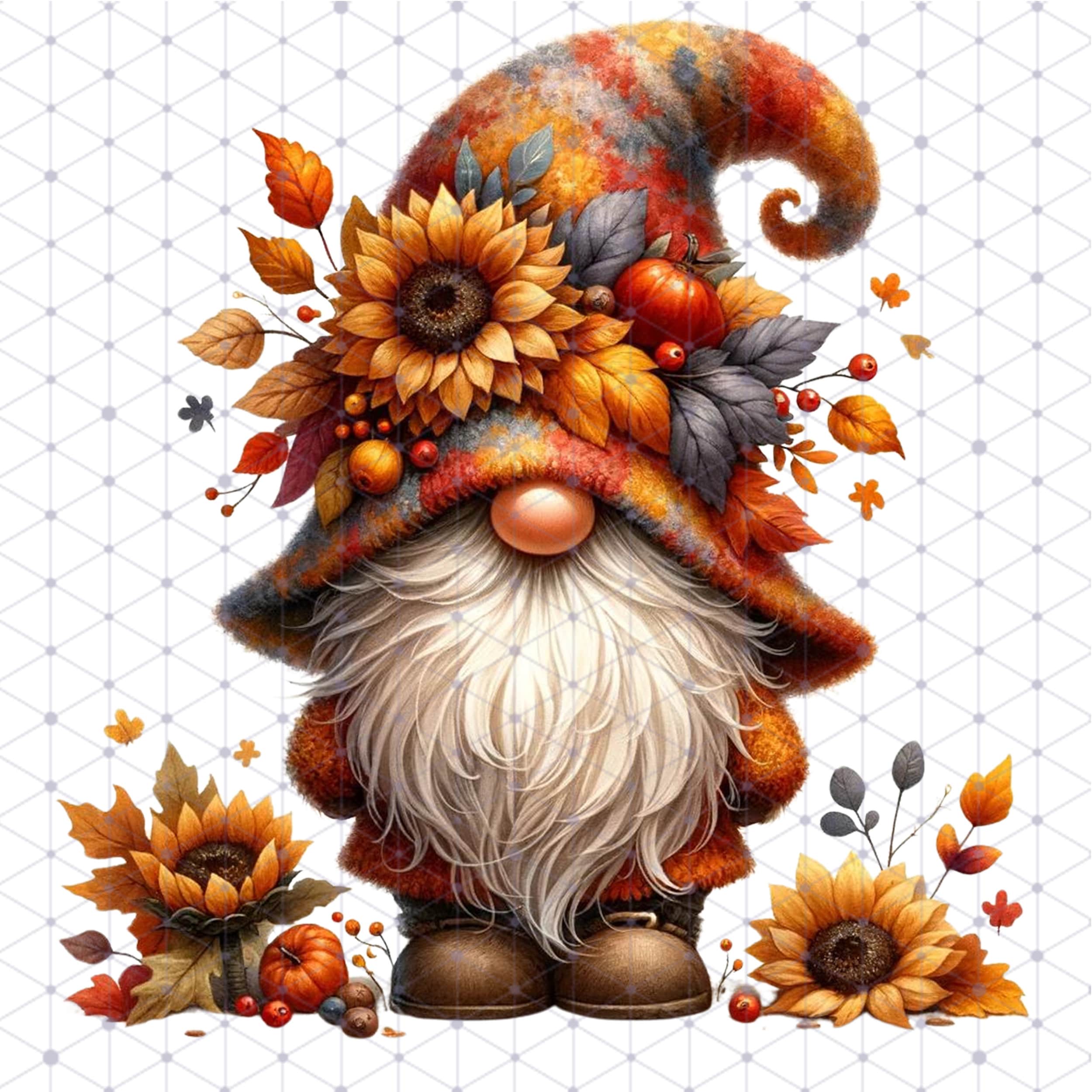 Fall Gnome Clipart Bundle: Watercolor Autumn Designs (PNG) - Etsy