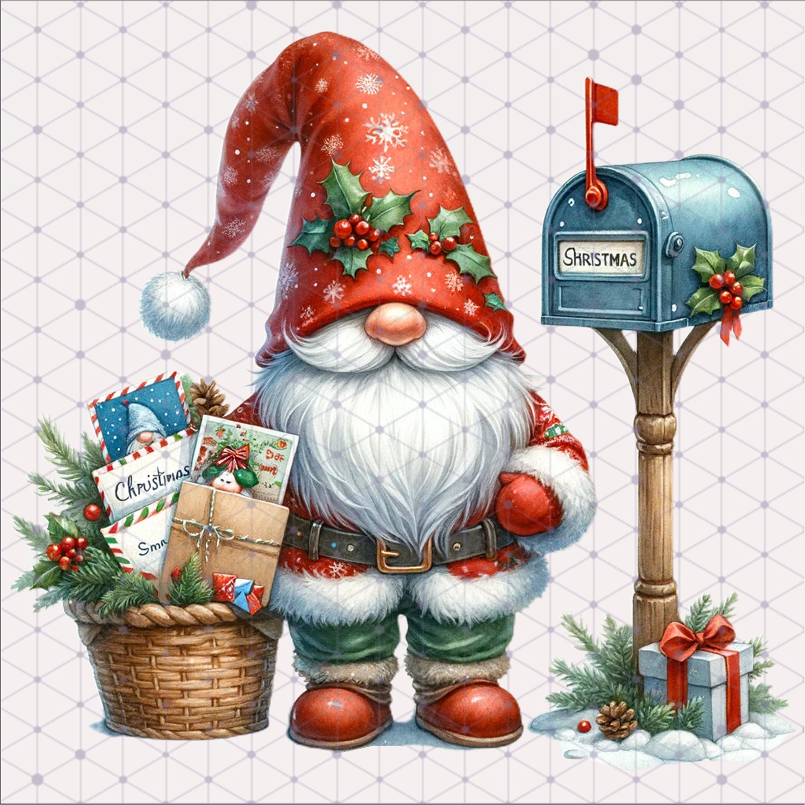 Festive Gnomes Watercolor Clipart PNG Format 50 Christmas Gnome Pngs ...